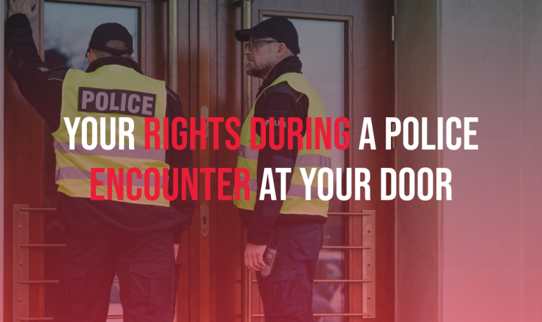 What to do when an officer comes knocking at your door? - Patrick ...